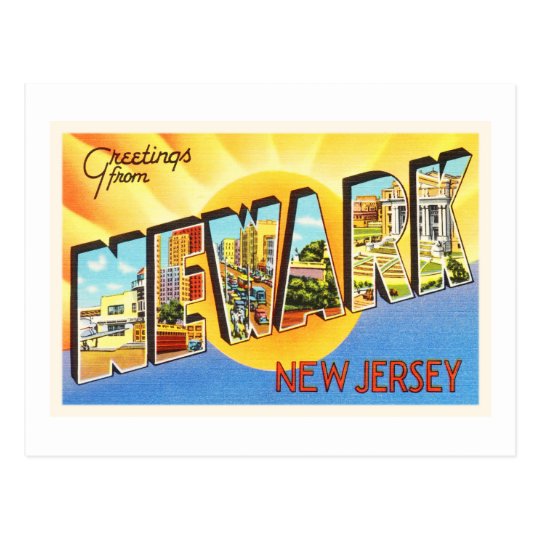 Newark New Jersey NJ Vintage Travel Postcard- Postcard | Zazzle.com