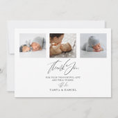 Newborn Birth Announcement 4- Photo Thank You Card | Zazzle