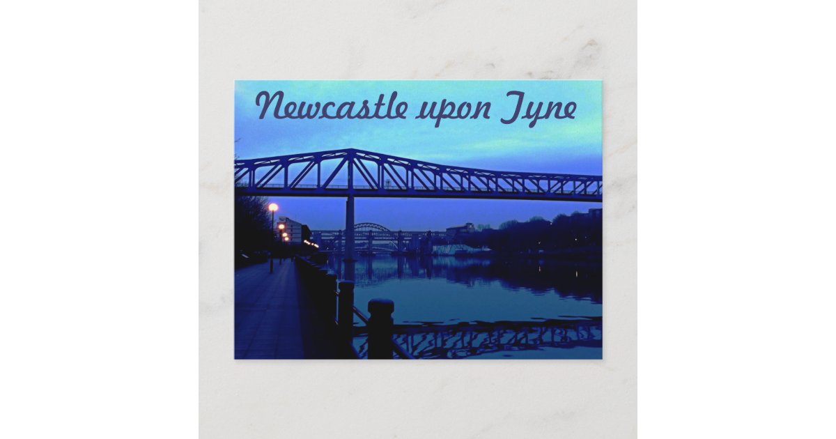 Newcastle upon Tyne Blue Bridges Postcard | Zazzle