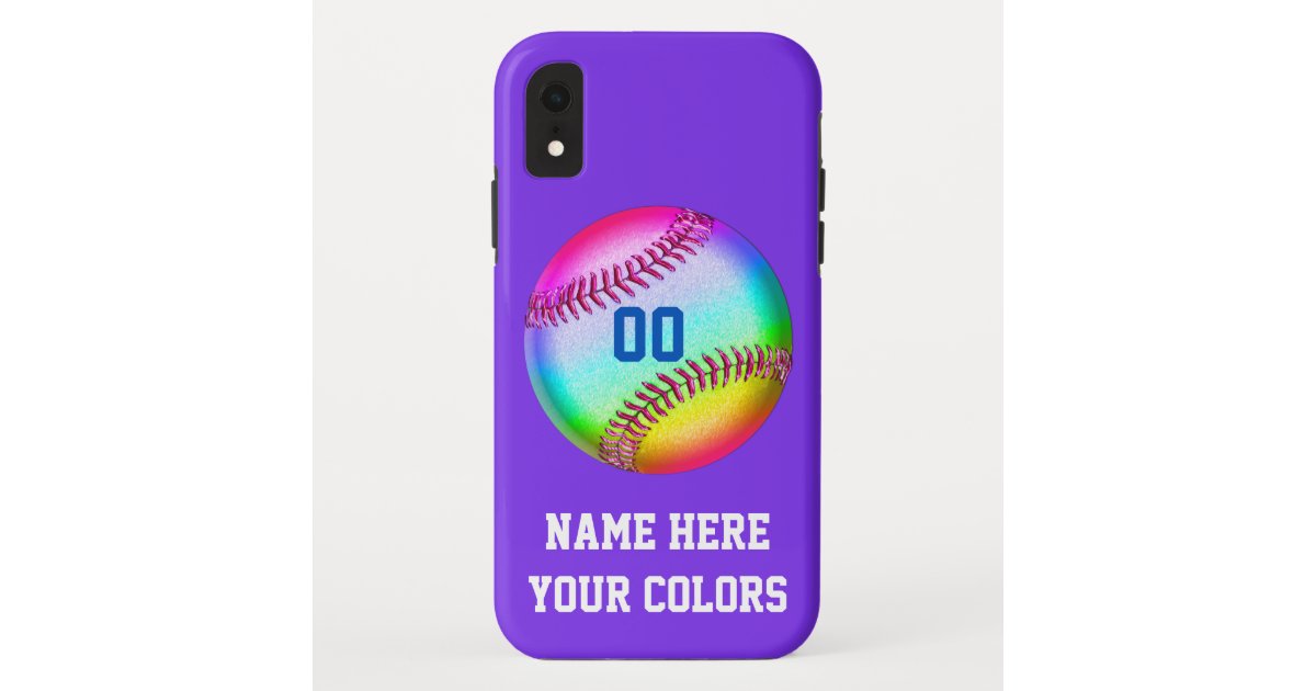 Newest to Older Personalized Softball Phone Cases | Zazzle