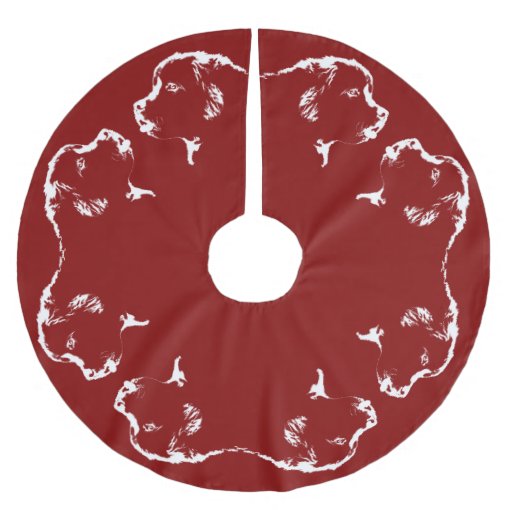 Newfoundland Christmas Tree Skirt Dog Tree Skirts | Zazzle