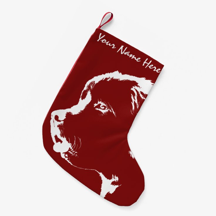 Newfoundland Dog Christmas Stocking Dog Stockings | Zazzle