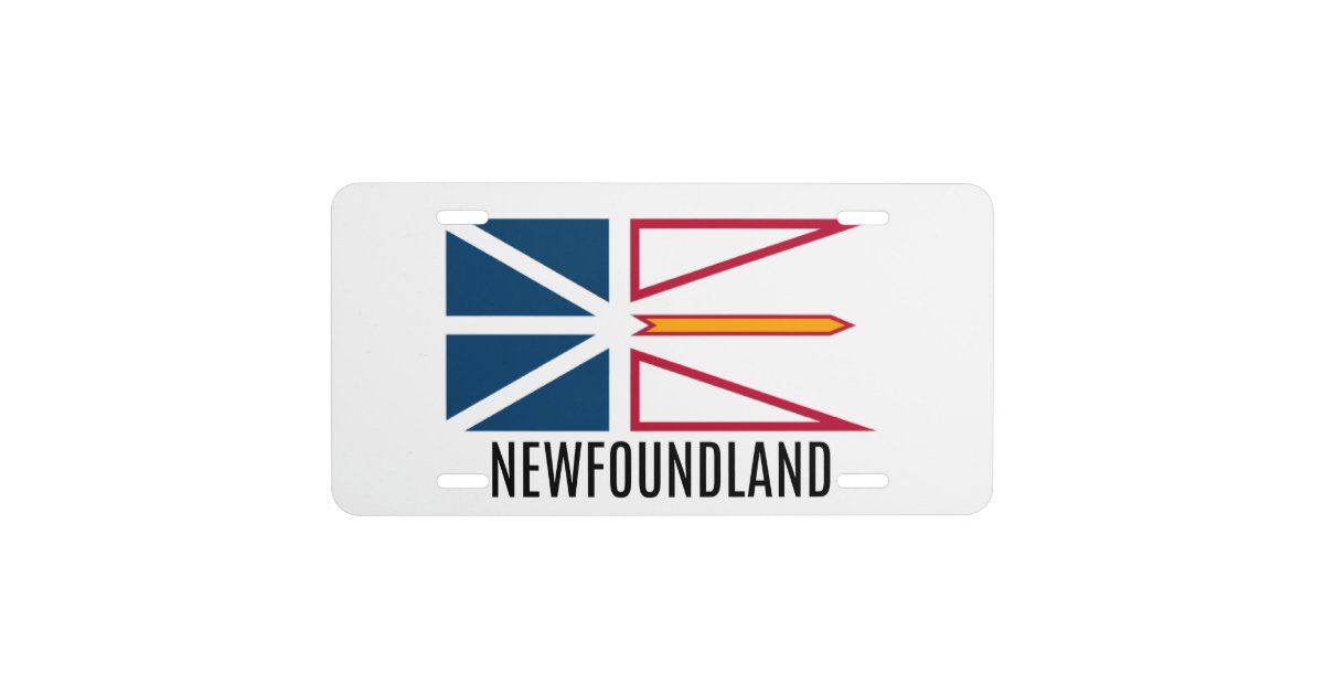 Newfoundland Flag License Plate | Zazzle