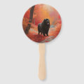 Newfoundland in Autumn Leaves Fall Inspire Hand Fan | Zazzle