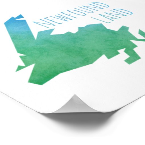 Newfoundland Map Poster | Zazzle