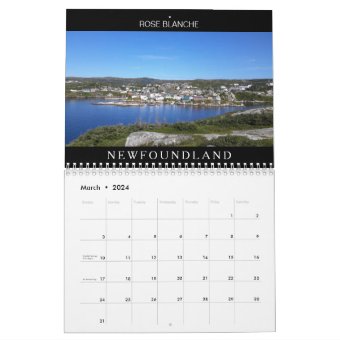 Newfoundland Nova Scotia Canada Calendar | Zazzle