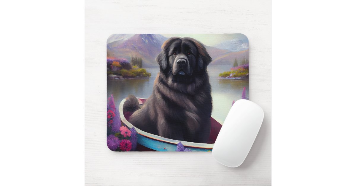 Newfoundland on a Paddle: A Scenic Adventure Mouse Pad | Zazzle
