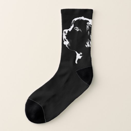 Newfoundland Socks Puppy Dog Socks Customize | Zazzle