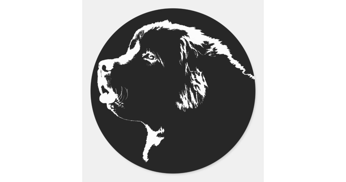 Newfoundland Stickers Newfoundland Dog Stickers | Zazzle
