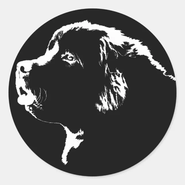 Newfoundland Stickers Newfoundland Dog Stickers | Zazzle