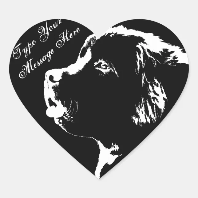 Newfoundland Stickers Personalized Dog Stickers | Zazzle