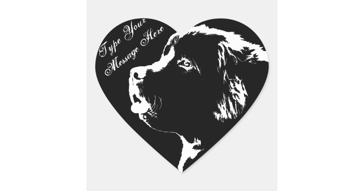 Newfoundland Stickers Personalized Dog Stickers | Zazzle