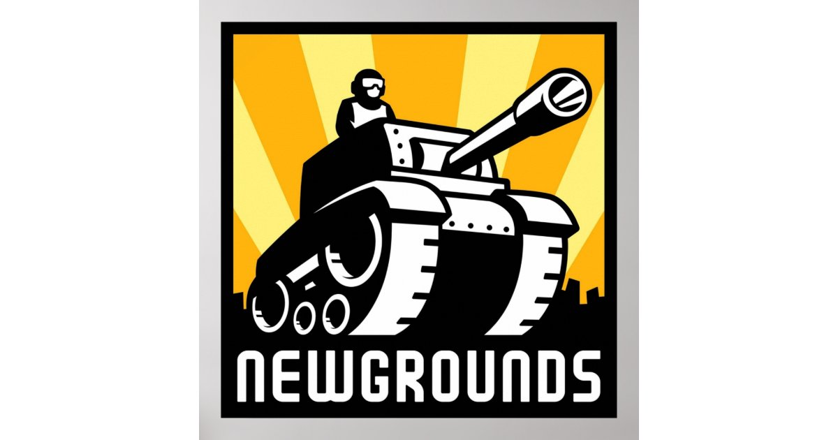 Newgrounds Logo Artwork Poster | Zazzle