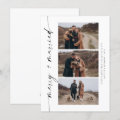 Newlywed Merry And Married First Christmas Photo Holiday Card | Zazzle