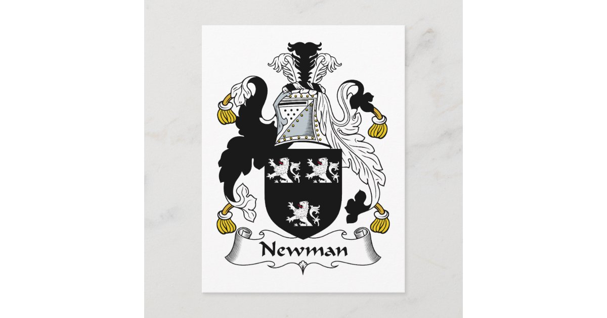 Newman Family Crest Postcard | Zazzle