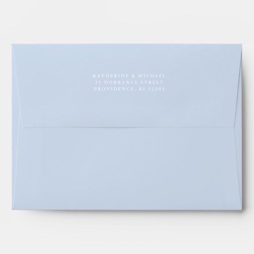 Newport Rhode Island Map Light Blue Wedding Envelope | Zazzle