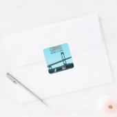 Newport Rhode Island Sailboats Vintage Square Sticker | Zazzle