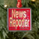 News Reporter Extraordinaire Metal Ornament | Zazzle