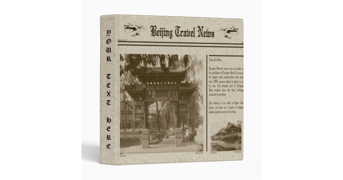 Newspaper Avery Binder | Zazzle