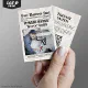 Newspaper Business Card, Plumber Plumbing Pro Calling Card | Zazzle