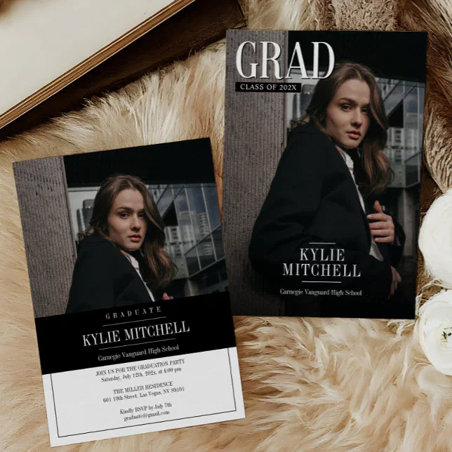Newspaper Cover Graduation Invitation | Zazzle