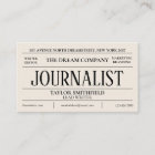 Newspaper Journalism Writer Vintage Business Card | Zazzle