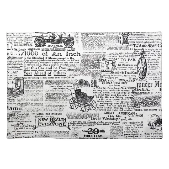 Newspaper Placemat | Zazzle