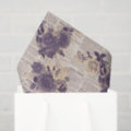 Newspaper Purple Floral Tissue Paper | Zazzle