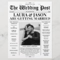Newspaper Wedding Program Black and White Programs Flyer | Zazzle