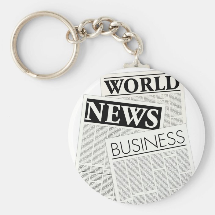 Newspapers Keychain | Zazzle.com