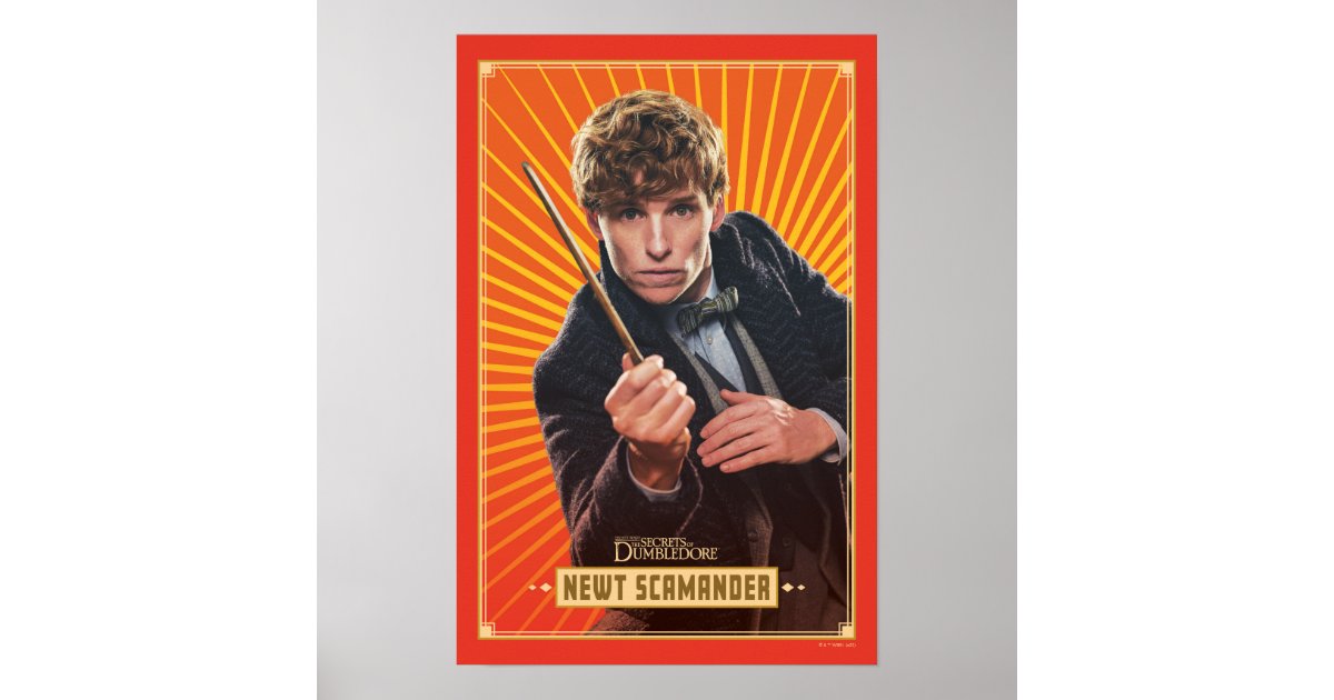 Newt Scamander Character Graphic Poster | Zazzle
