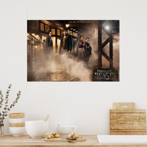 NEWT SCAMANDER™ & Co. At The Train Station Poster | Zazzle
