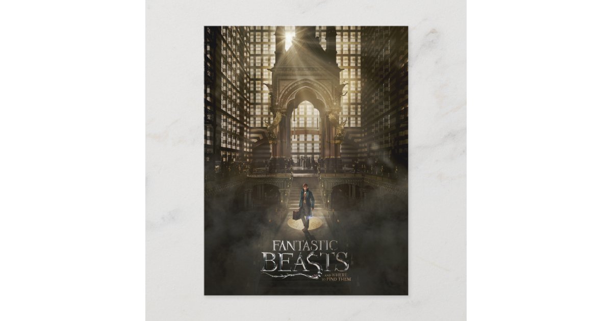 NEWT SCAMANDER™ in MACUSA™ Headquarters Postcard | Zazzle