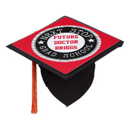 Next Stop Grad School Graduation Cap Topper | Zazzle