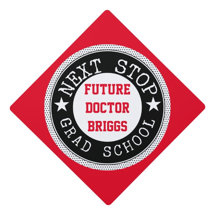 Next Stop Grad School Graduation Cap Topper | Zazzle.com
