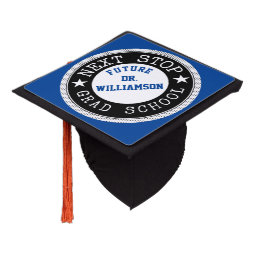 Next Stop Grad School Graduation Cap Topper | Zazzle