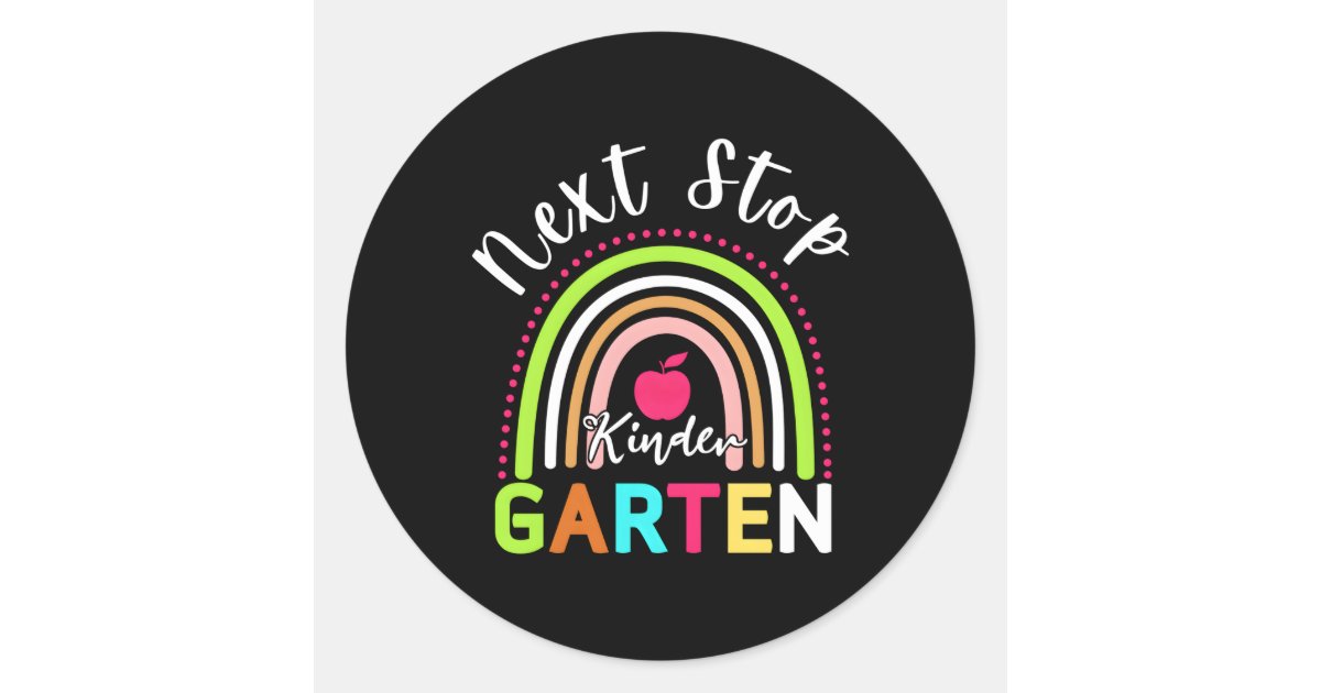 Next Stop Kindergen Pre-K Graduation Preschool Gra Classic Round ...
