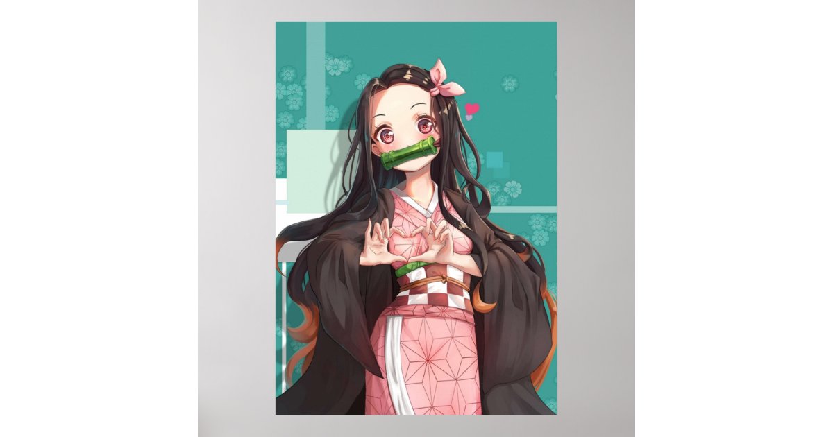 Nezuko Kamado Demon Slayer Kimetsu no Yaiba Nezuko Poster | Zazzle