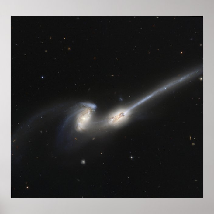 NGC 4676, also known as the Mice Galaxies Poster | Zazzle