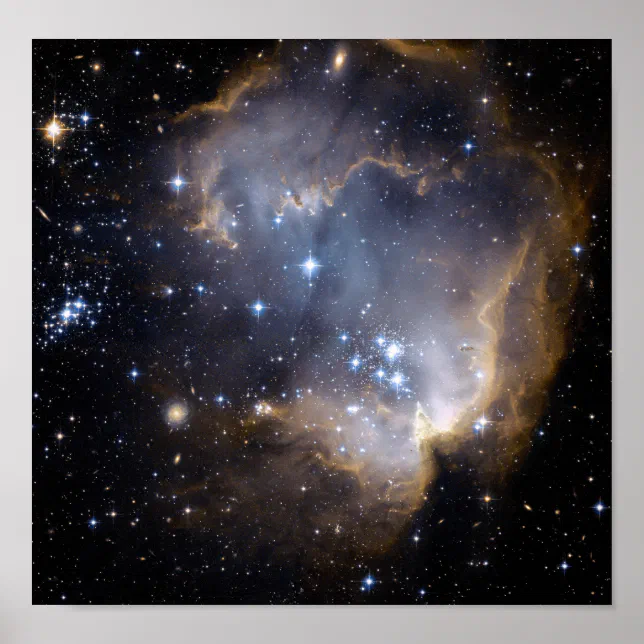 NGC 602 bright stars NASA Poster | Zazzle