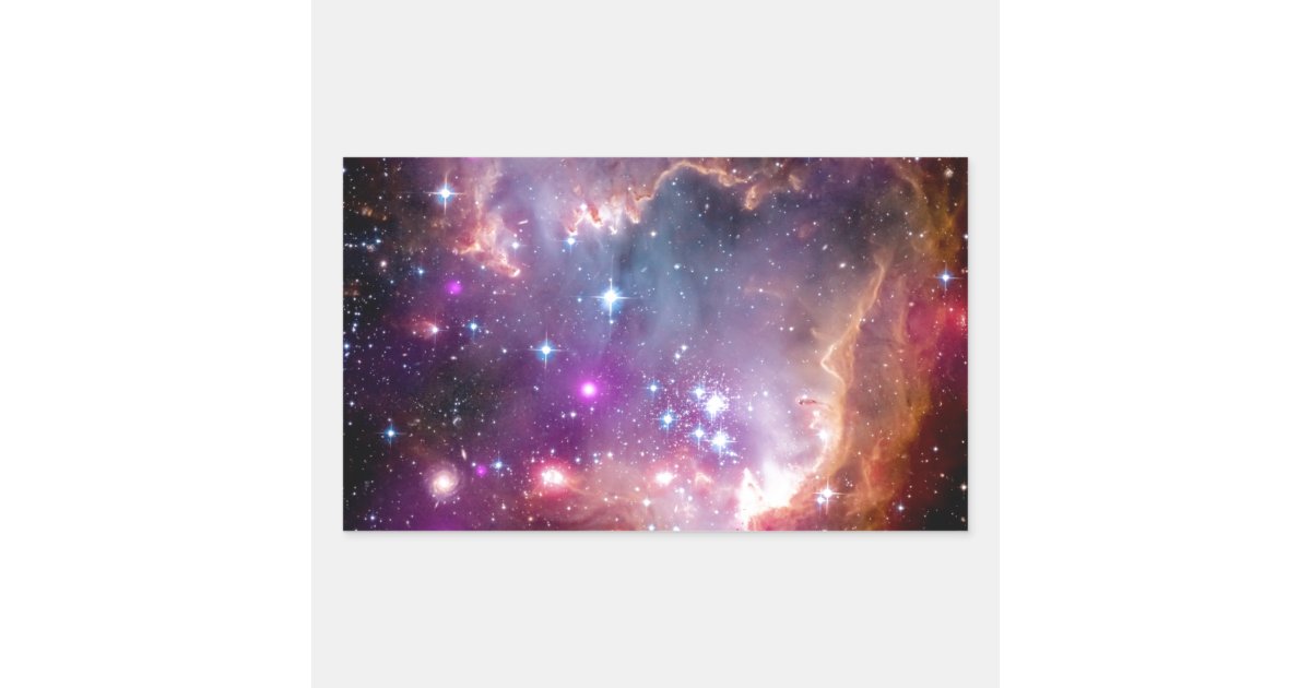 NGC 602 Star Formation - NASA Hubble Space Photo Rectangular Sticker ...