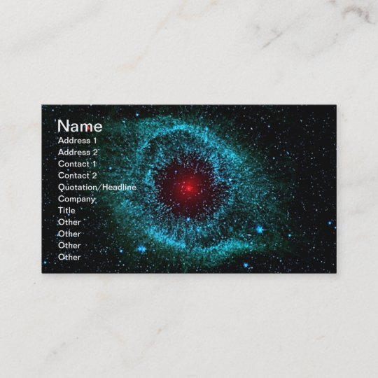 NGC 7293 The Helix Nebula NASA Business Card | Zazzle.com