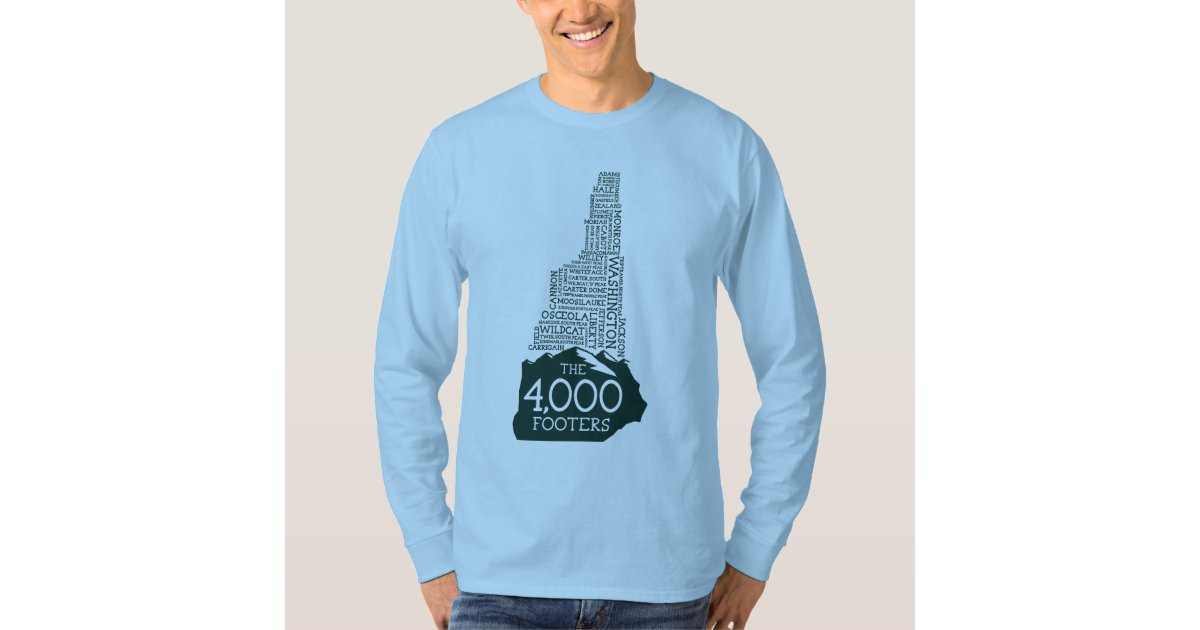 NH 4000 Footers Long Sleeve T Shirt Green Logo Zazzle nh-4000-footers-long-sleeve-t-shirt-green-logo-zazzle