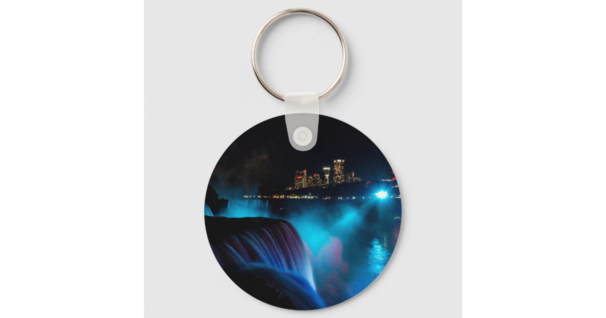 Niagara Falls at night Keychain | Zazzle
