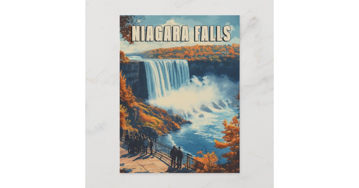 Niagara Falls : Stunning Waterfall Land Postcard | Zazzle