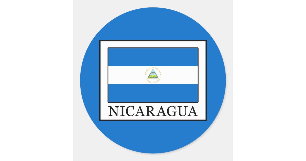 Nicaragua Classic Round Sticker | Zazzle