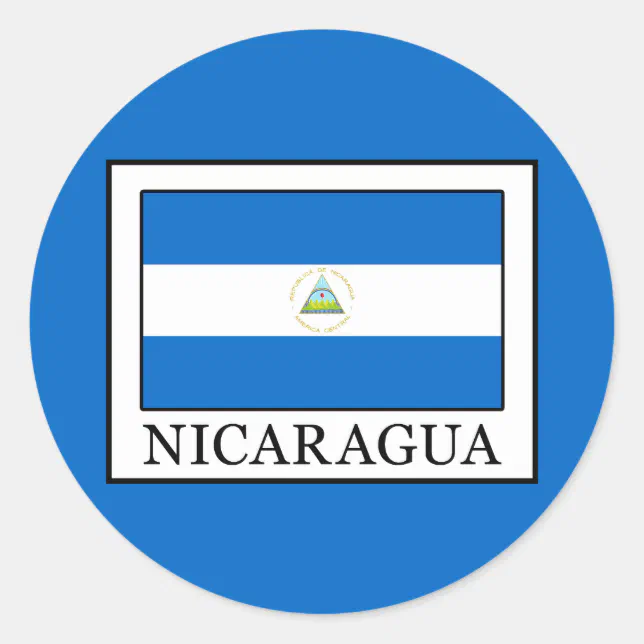 Nicaragua Classic Round Sticker | Zazzle