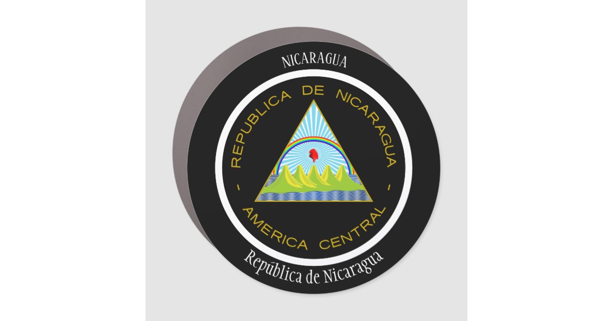 Nicaragua Coat of Arms Patriotic Car Magnet | Zazzle