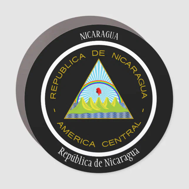 Nicaragua Coat of Arms Patriotic Car Magnet | Zazzle