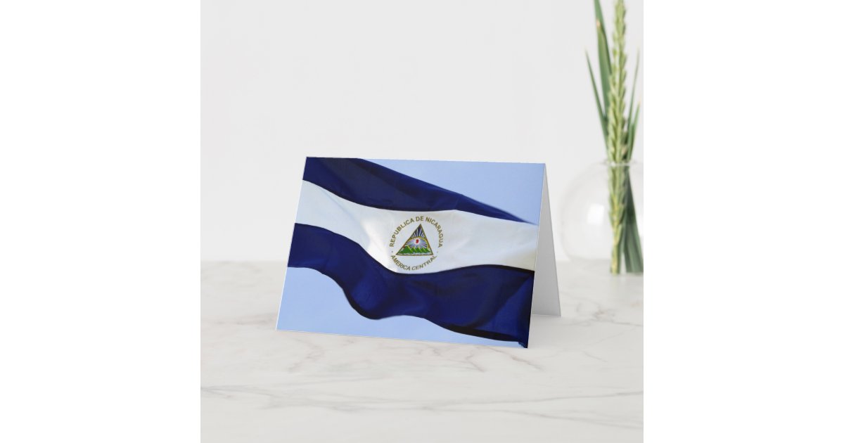 nicaragua flag card | Zazzle